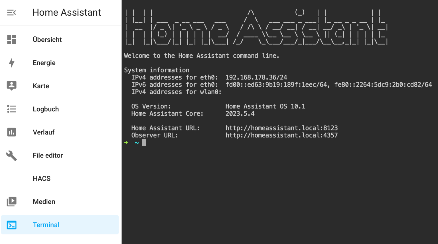 ssh Zugriff einrichten | Smart Home Assistant