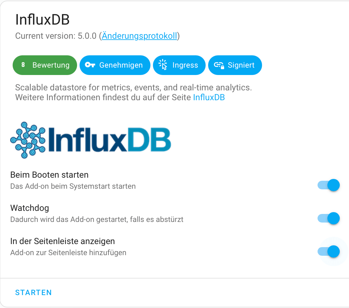 Influx DB installieren | Smart Home Assistant